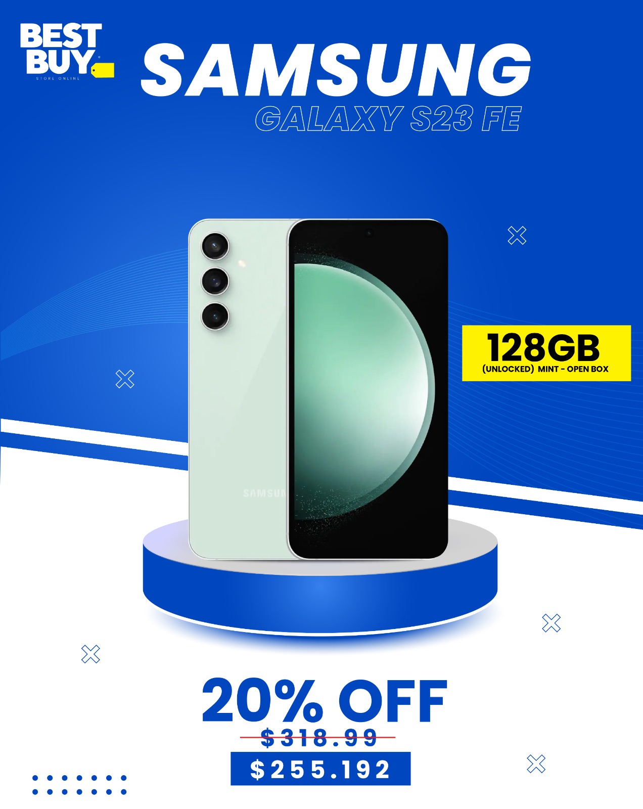 Samsung – Galaxy S23 FE 128GB (Unlocked) – Mint – Open Box – Tech Tressure